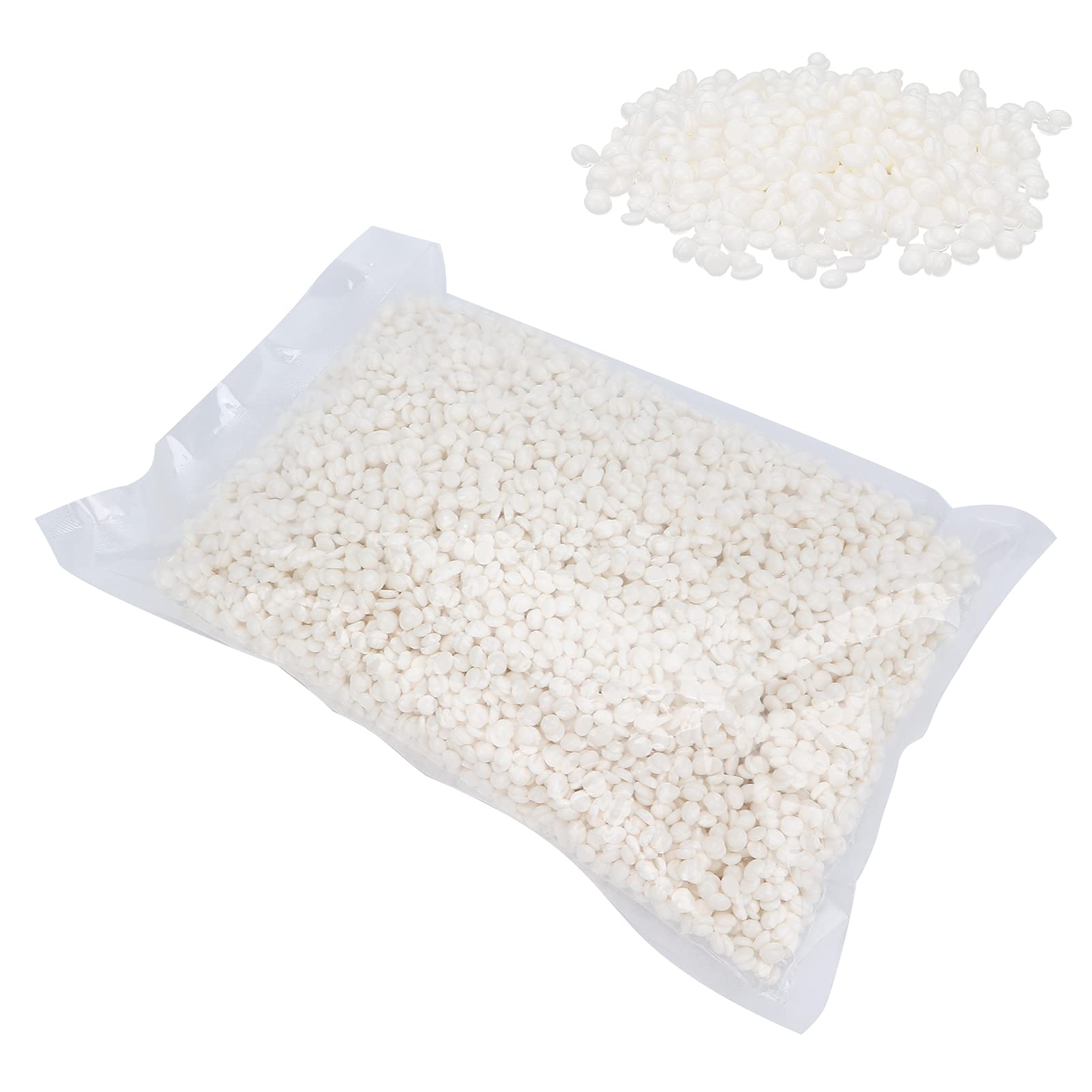 1000g Fast Melting Hair Removal Wax Beads - Milky White Body Wax for ...