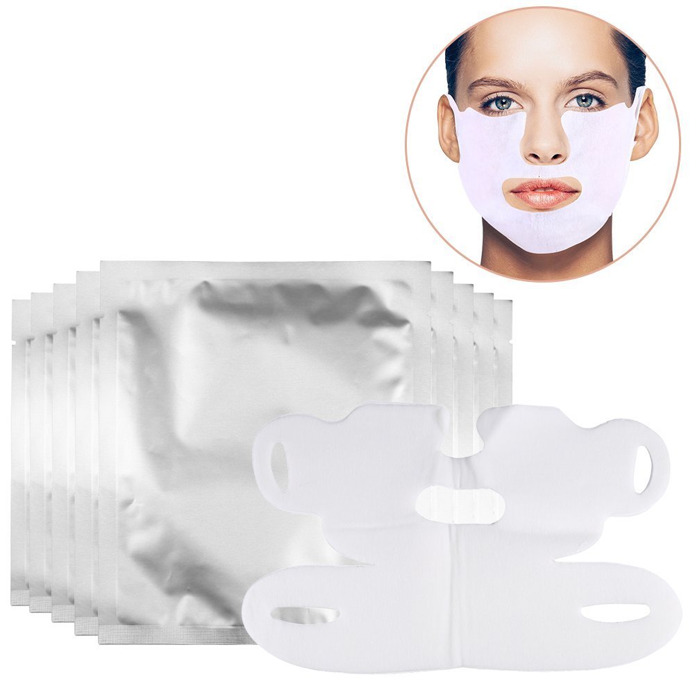 10 Pieces V Face Mask Set | Hydrotherapy Whitening Neck & Chin Mask for ...