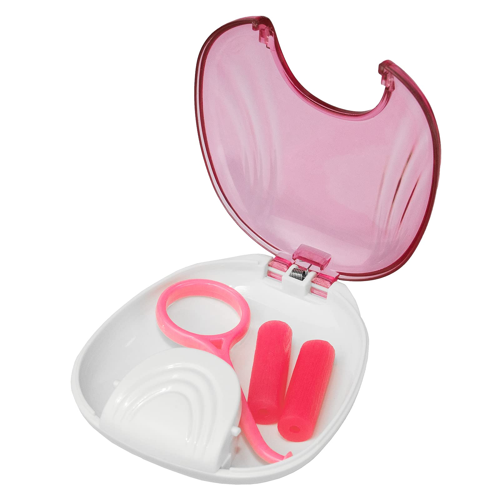 AliensRus Pink Retainer Case with Tools - Orthodontic Aligner Box with ...
