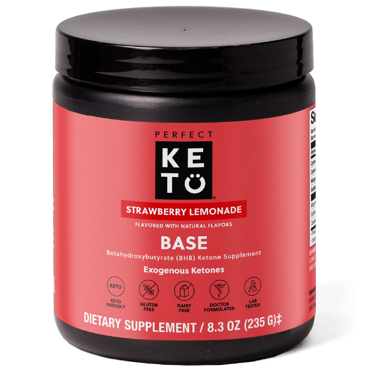 Perfect Keto Exogenous Ketones Powder - BHB Salts Supplement for Energy ...