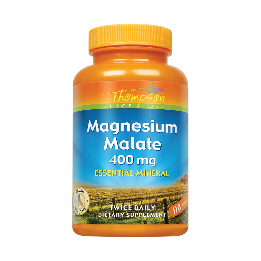 Thompson Magnesium Malate Tablets 400 Mg 110 Count
