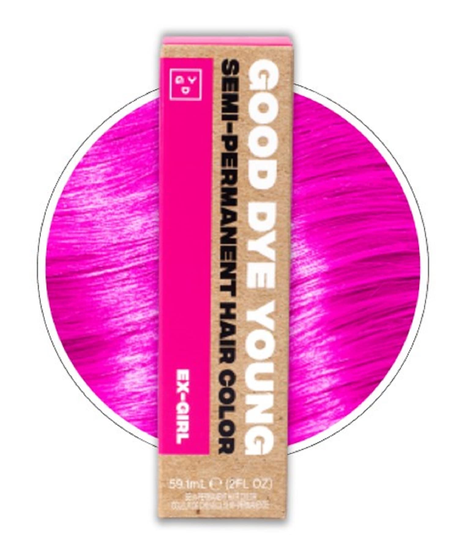 Good Dye Young Streaks And Strands Ex Girl Pink Hair Dye Uv Protective Lasts 15 24 Washes