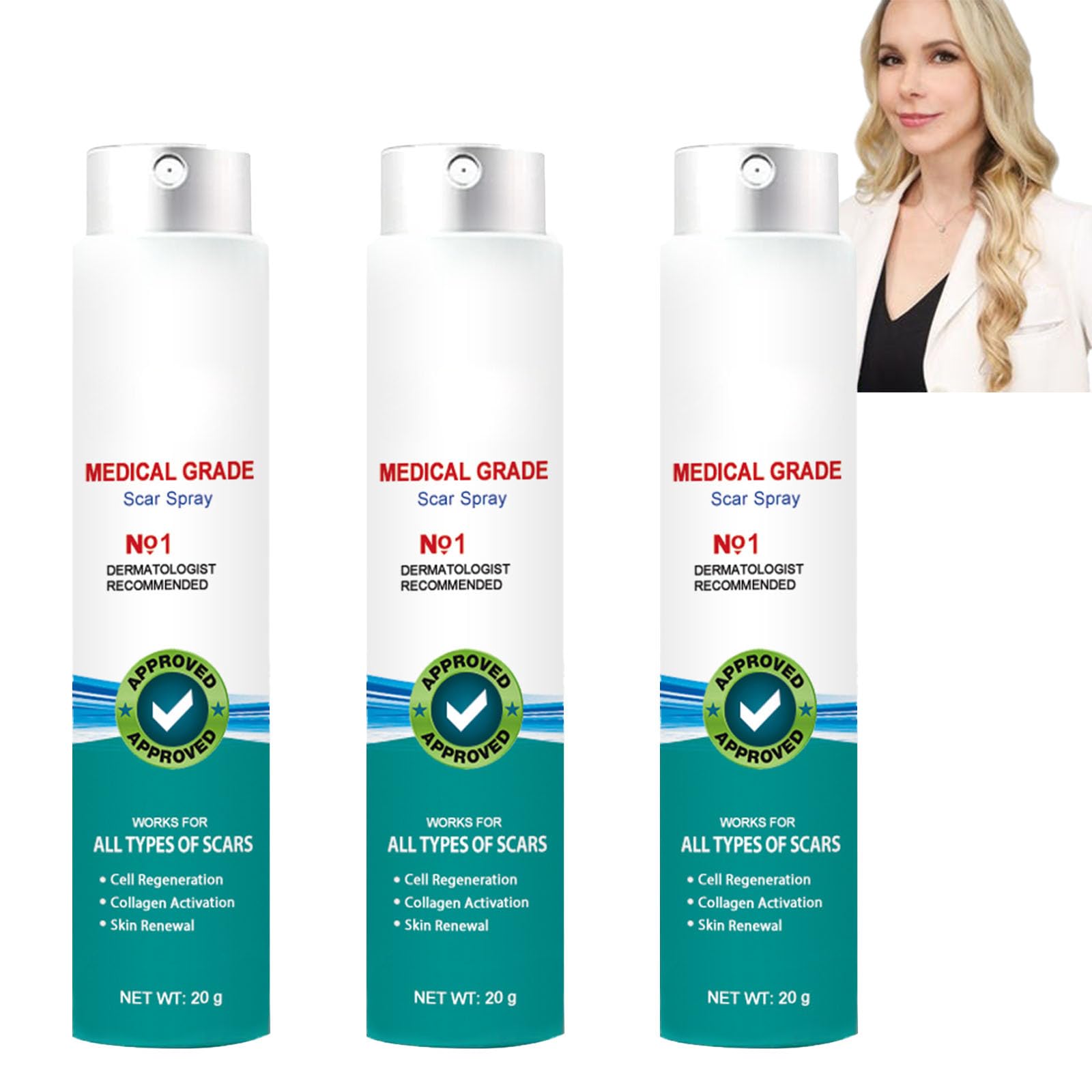 Lukcr Scar Spray 20g Scar Spray Multipurpose Scar Remove Scar Removal ...