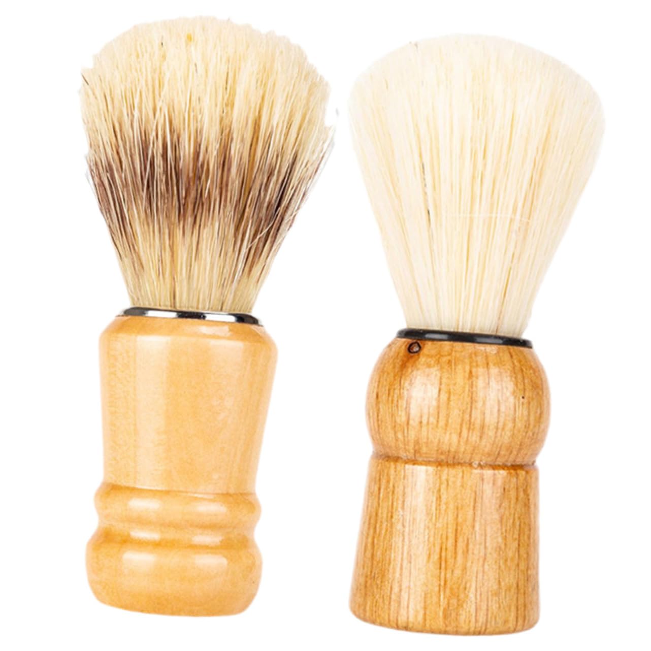 Frcolor 2-Pack Blood Stilling Shaving Brushes - Travel Razor ...