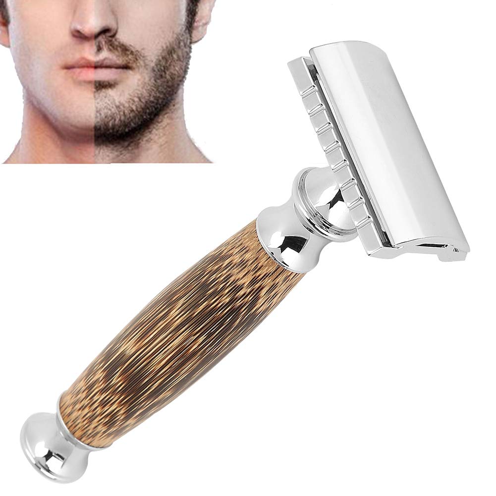 Professional Double Edge Safety Razor with Bamboo Handle | Portable ...