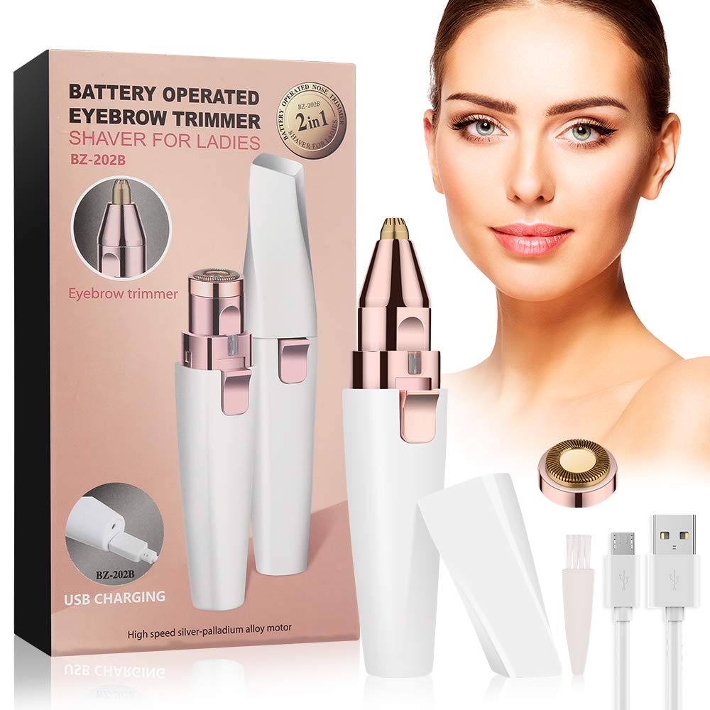 Molbory 2-in-1 Eyebrow Razor & Face Hair Remover for Women | Pain-Free ...