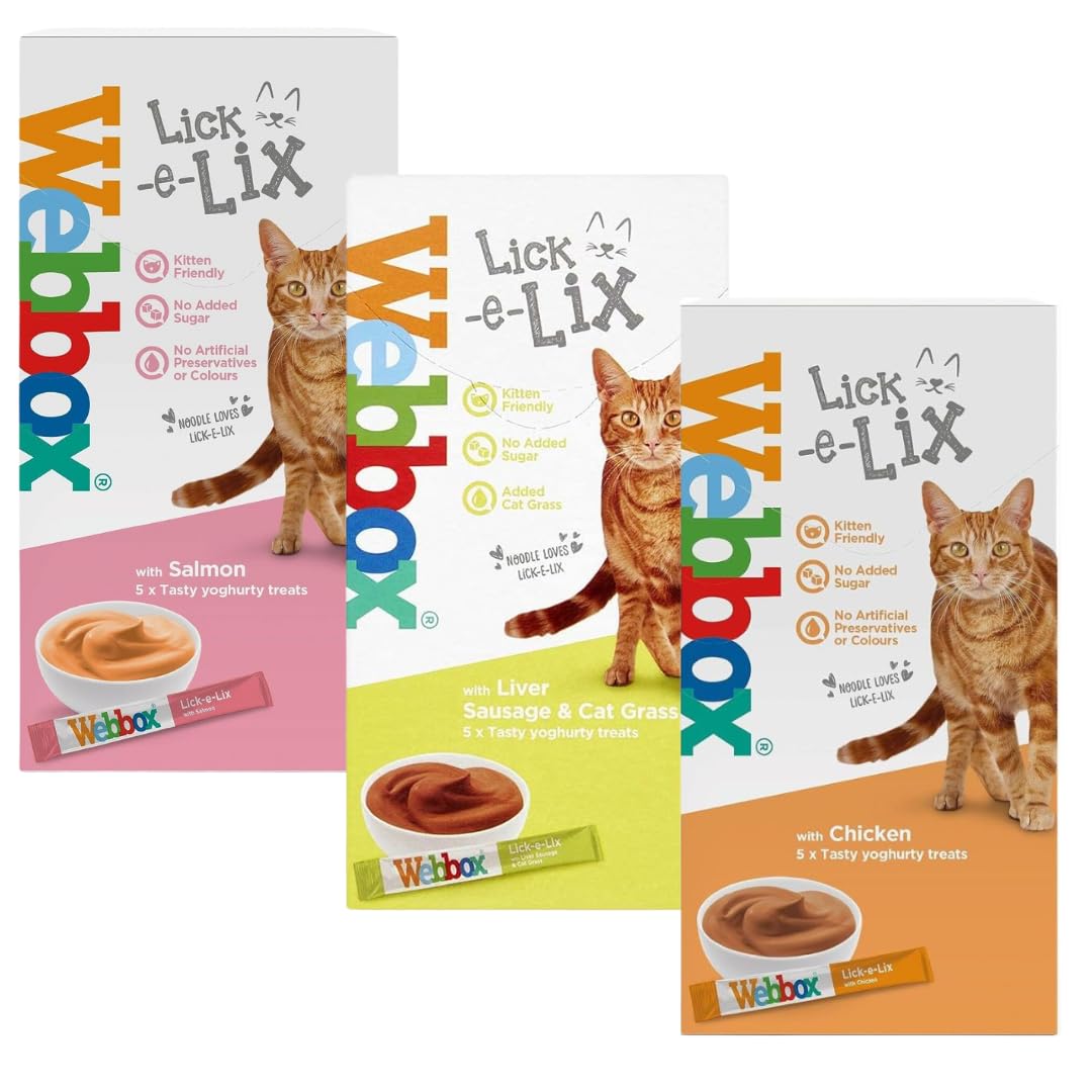 Lick-e-Lix Cat Food Yoghurt Kitten Friendly Wet Soft Creamy Treats ...