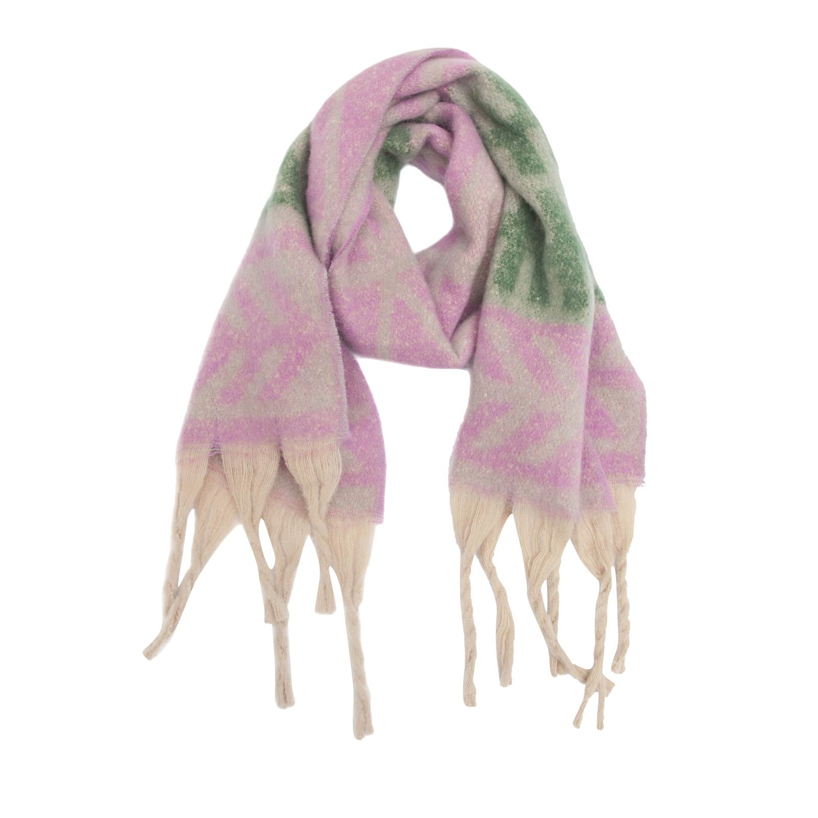 Buy Pink Triangular Kashmir Scarf for Women | Winter Cotton Triangle ...