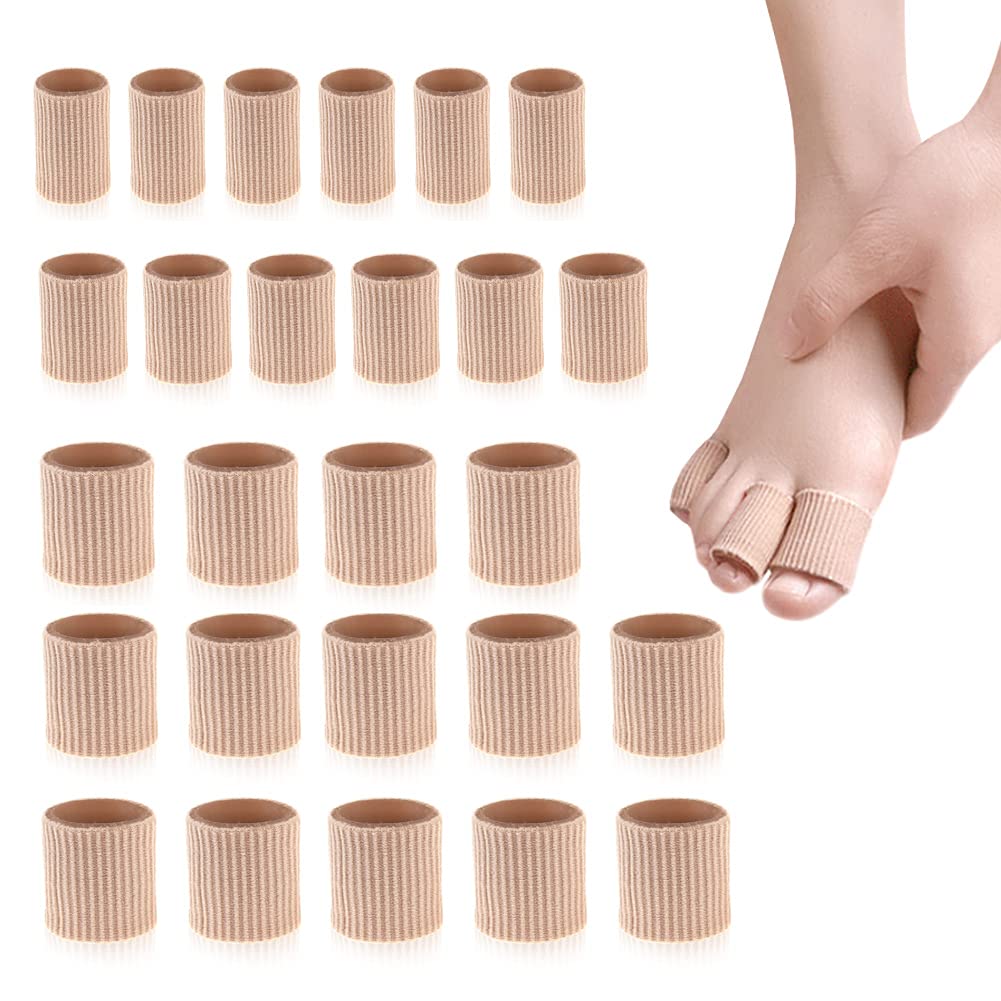 26PCS Soft Gel Toe Tubes Sleeves Protectors for Bunions, Corns ...