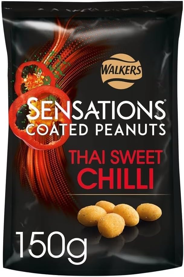Walkers Sensations Coated Peanuts Thai Sweet Chilli (2X150g) 300g Pack | perfect party snack ...