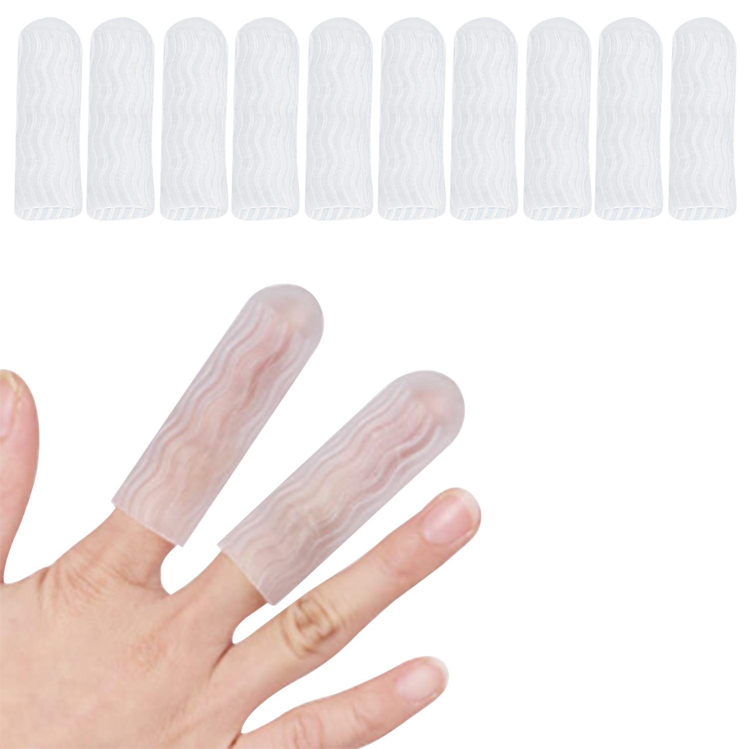 10 Pcs Silicone Finger Protectors for Arthritis Trigger Finger ...