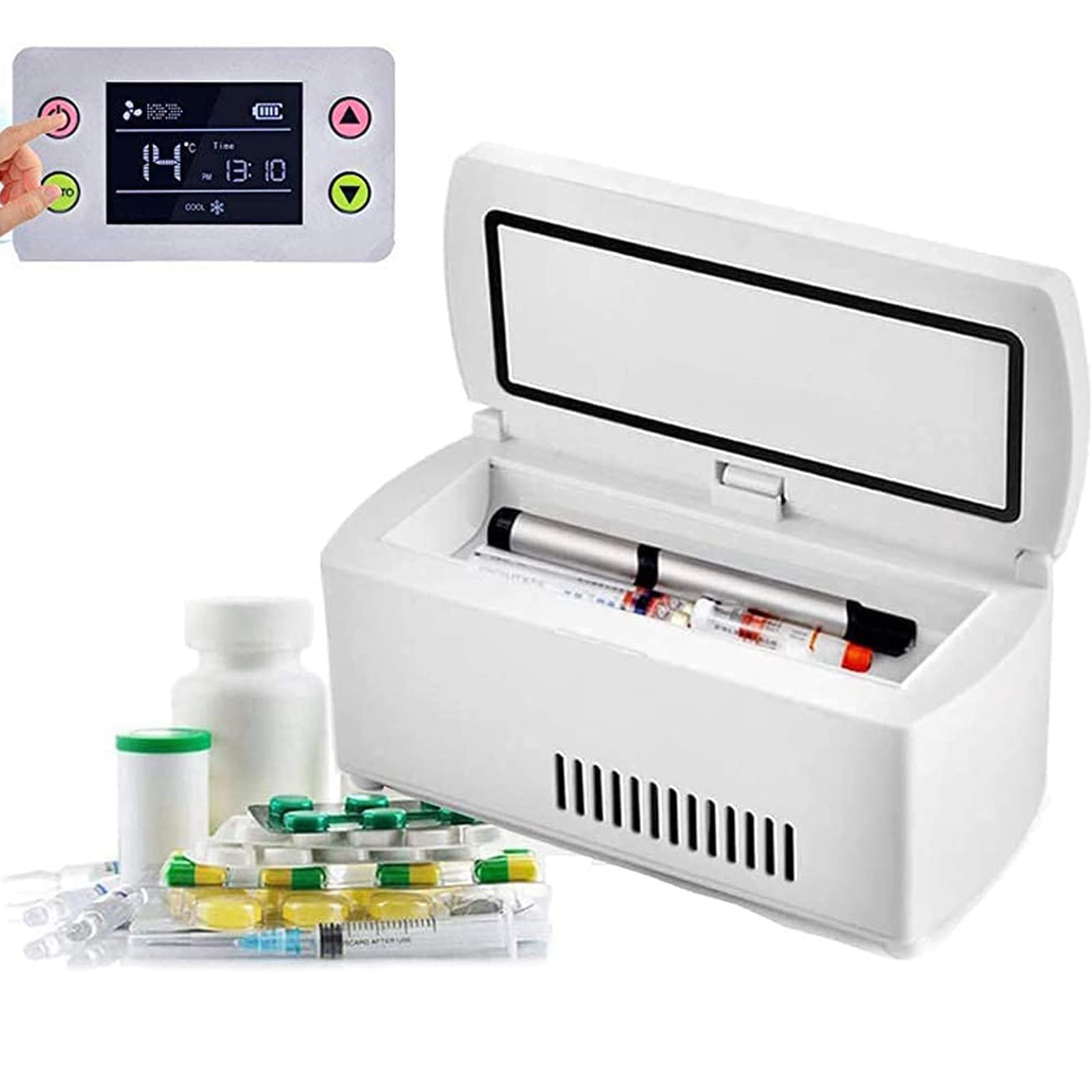 WZDFM Portable Drug Reefer 2-8 C with Lithium Battery - Travel Car ...