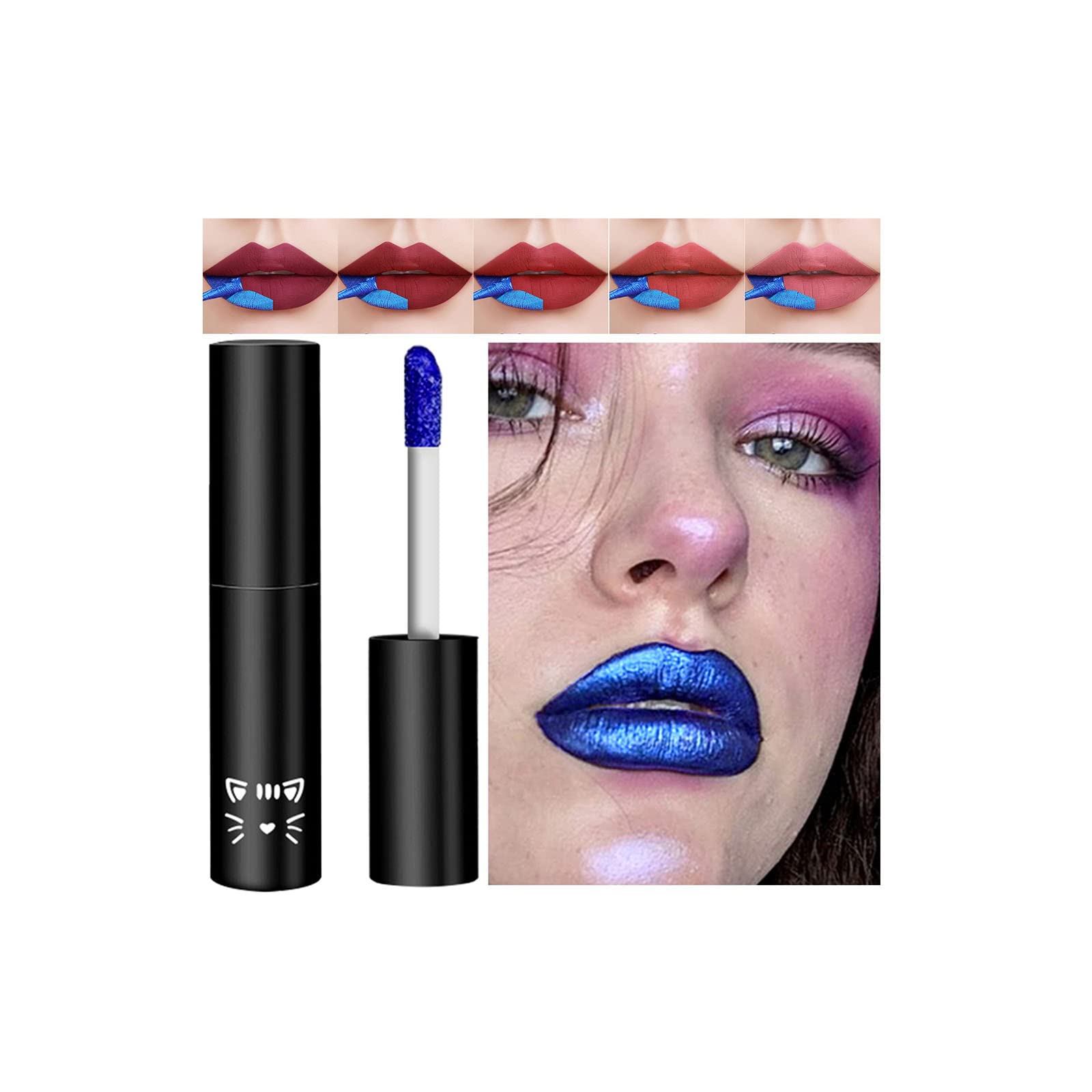 Long Lasting Waterproof Lip Stain Peel Off Lip Tint 5 Colors