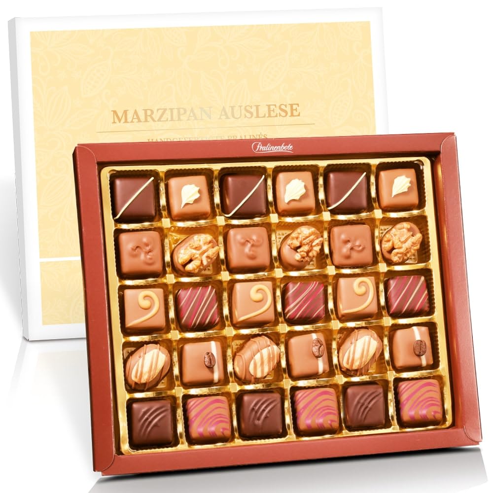 Premium Marzipan Praline Gift - 30 Handmade Chocolates from German ...