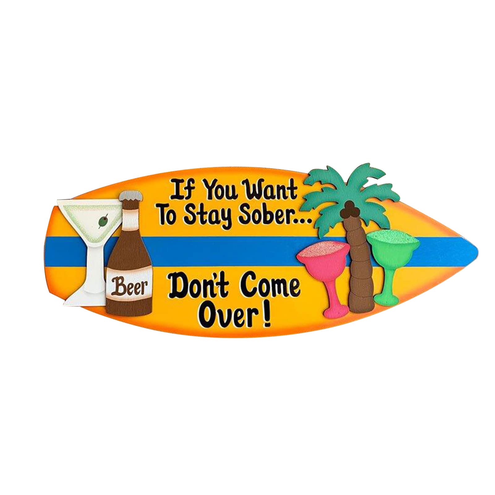 Surfboard Wall Decor Sign | Surfboard Shape Wall Sign Decor - Wall Art ...