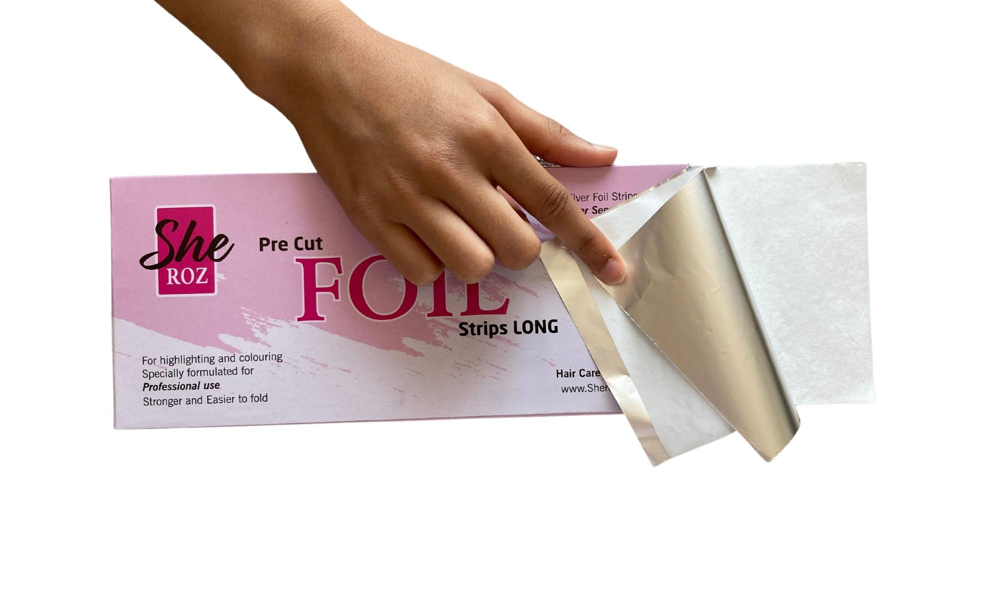 Pre Cut Foil Strips For Hair Colouring Tinting & Dyes 100 x Long Sheets ...