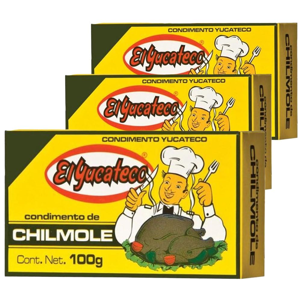 El Yucateco Chilmole Paste 100g (Pack of 3) / Mexican Habanero Roasted ...