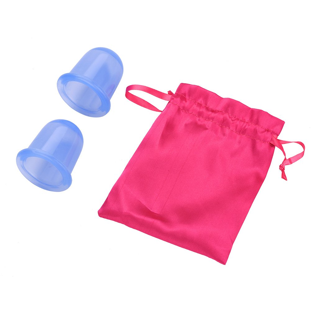 Silicone Suction Massage Cups Set - 2 Parts for Cellulite Muscle ...