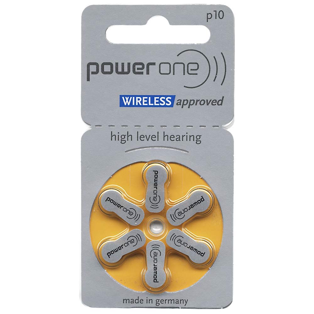 PowerOne Hearing Aid Batteries Size 10, PR70 60 Batteries