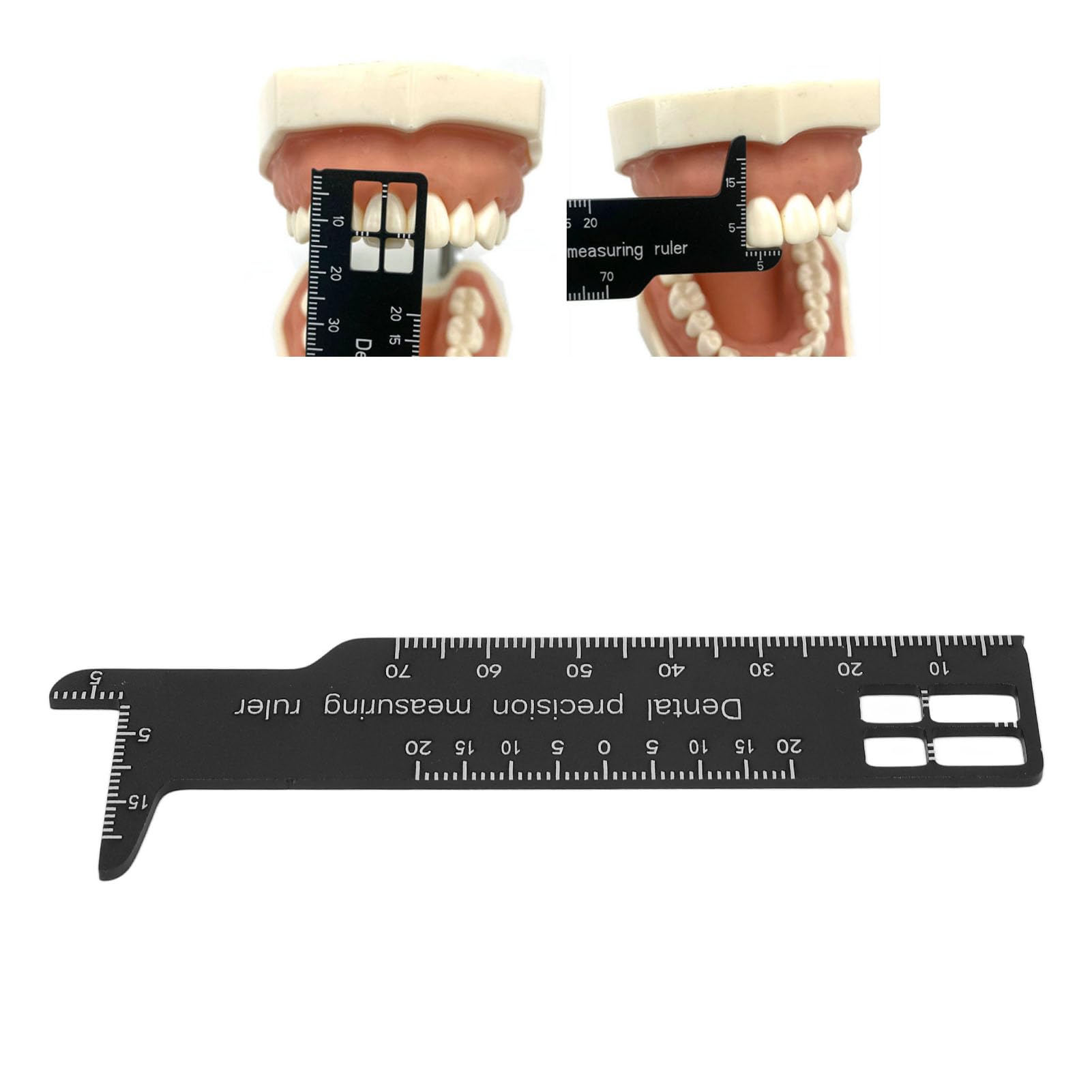 Dental Measuring Block | Metal Tooth Span Ruler | Double-Sided Dental ...