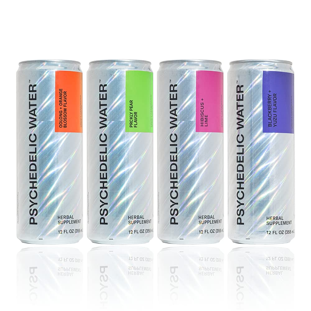 Psychedelic Water Kava Infused Sparkling Relaxation Beverage - Mixed ...