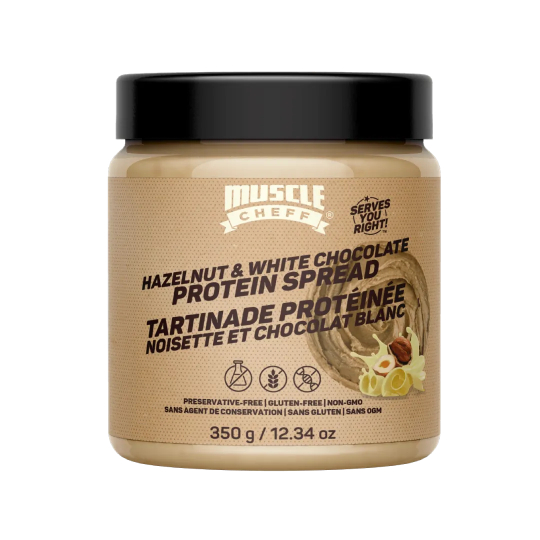 Muscle Cheff Hazelnut White Chocolate Protein Spread - 12.34 Oz ...