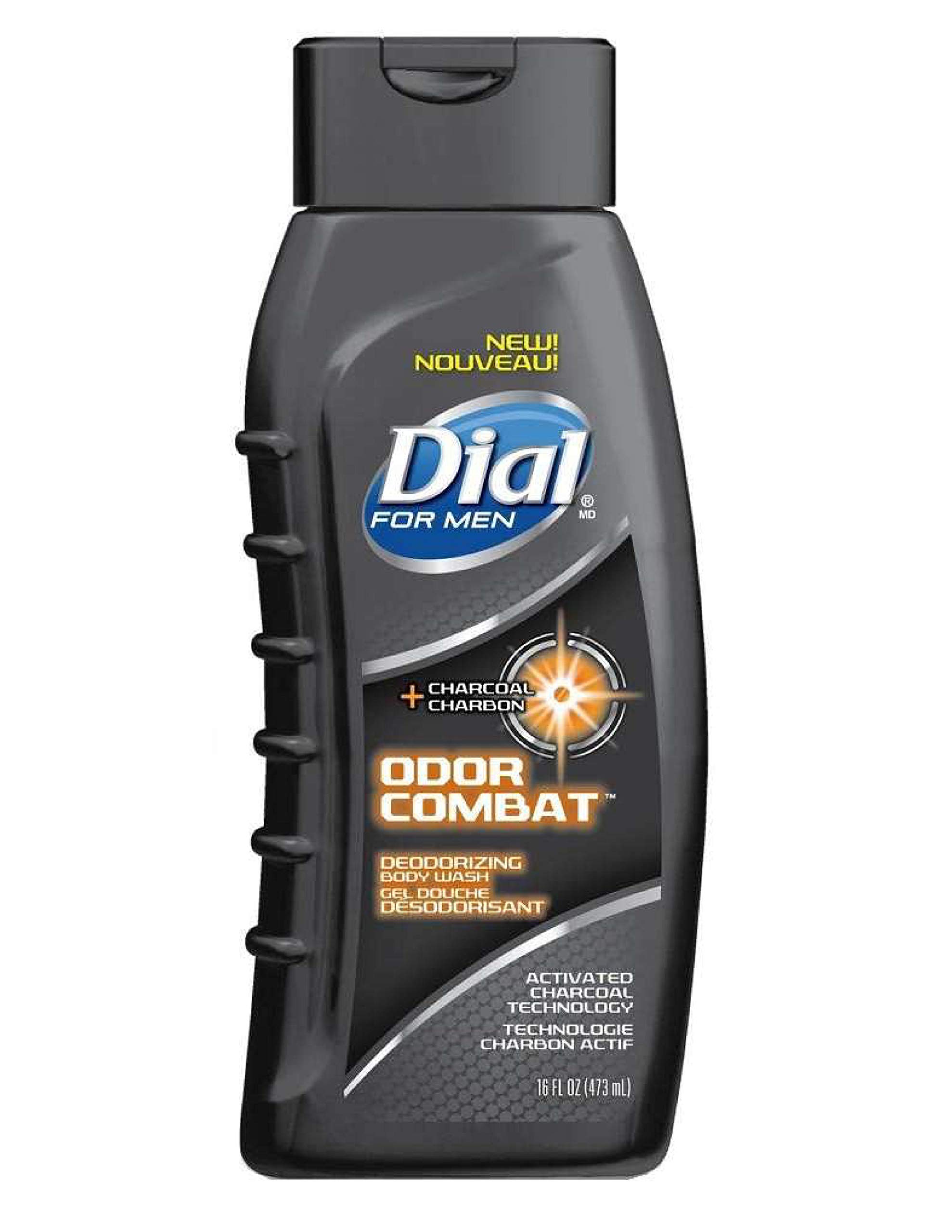 Dial Men Body Wash Odor Combat 16oz 473ml 3 Pack