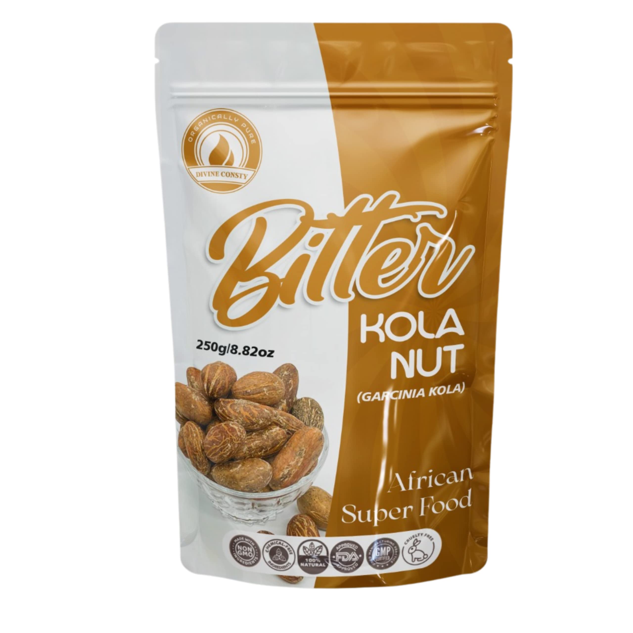 African Bitter Kola Nuts - 100% Natural Organic Garcinia Kola Seeds 8 ...