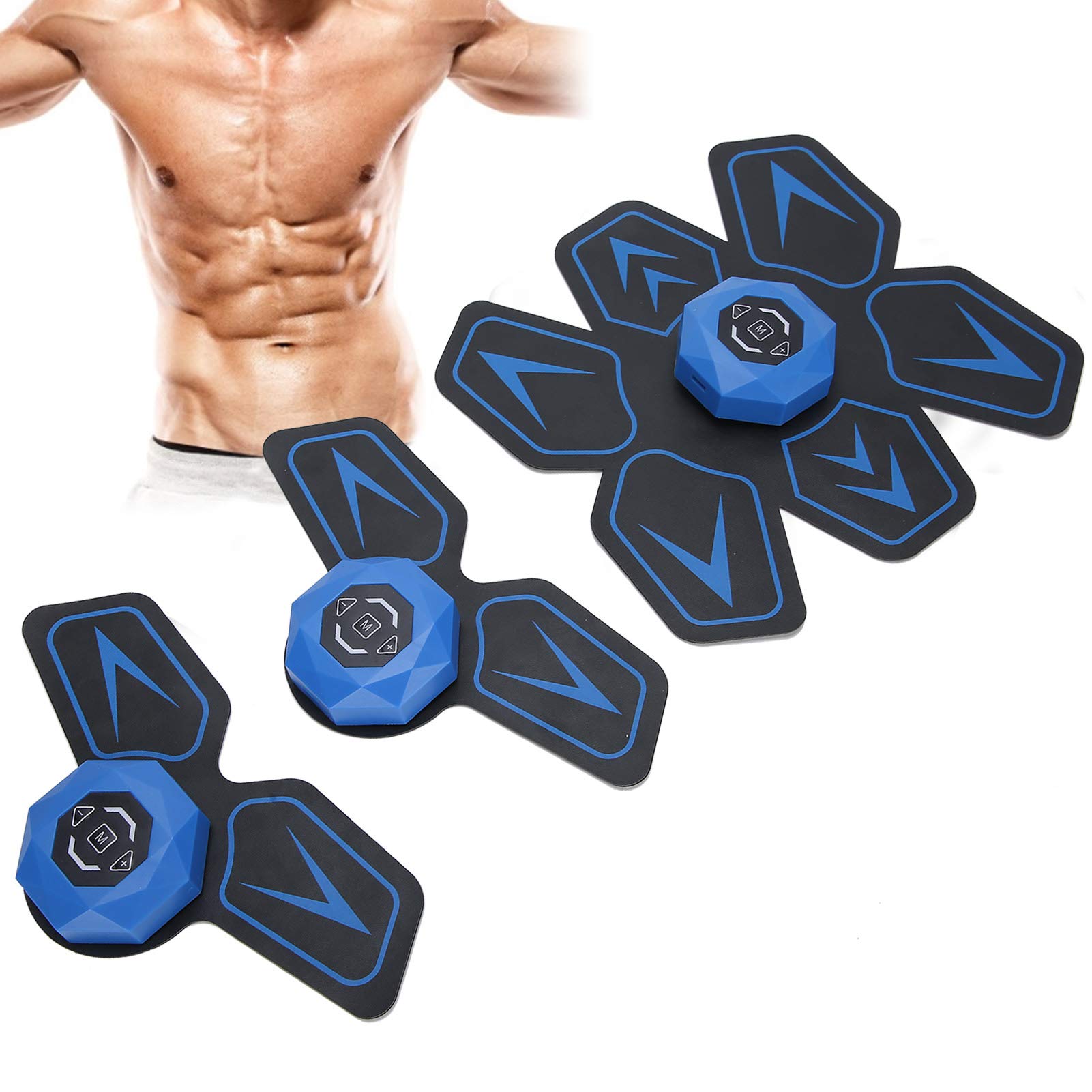 6 Mode EMS Abdominal Muscle Stimulator Patch | Smart Fitness Sticker ...