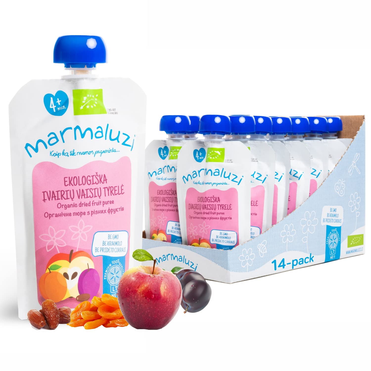 Buy Organic Quetschies by Marmaluzi - Premium Baby Fruit Pure for Kids ...