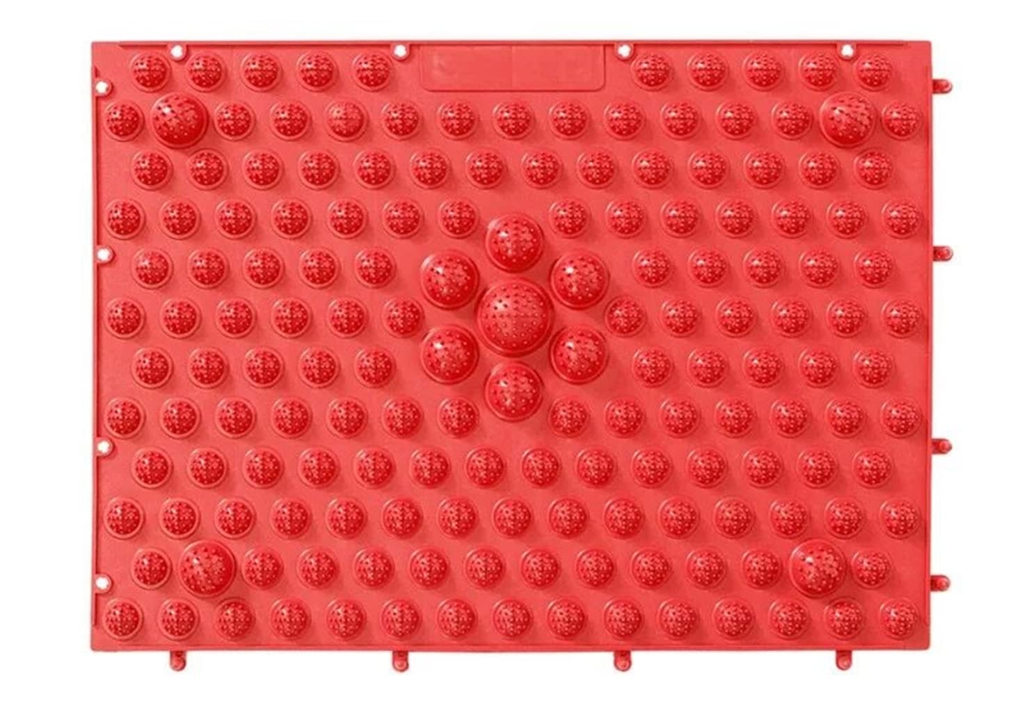 Yobeyi 2pcs Foot Massage Mat Acupressure Reflexology Walking Toe Plate Pad Red Anti Slip Mat