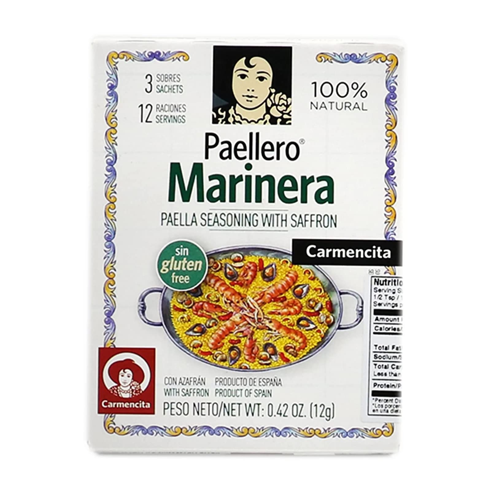 Carmencita Paellero Marinera Paella Spice Mix 3-Pack - Authentic ...