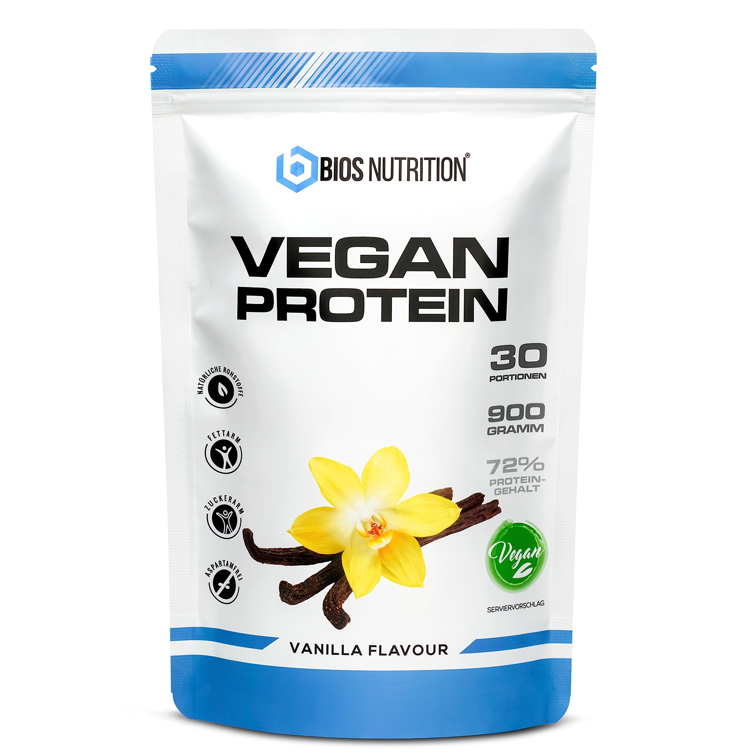 Vegan Protein Vanilla 900g - 4K Plant-Based Protein Powder | Delicious ...