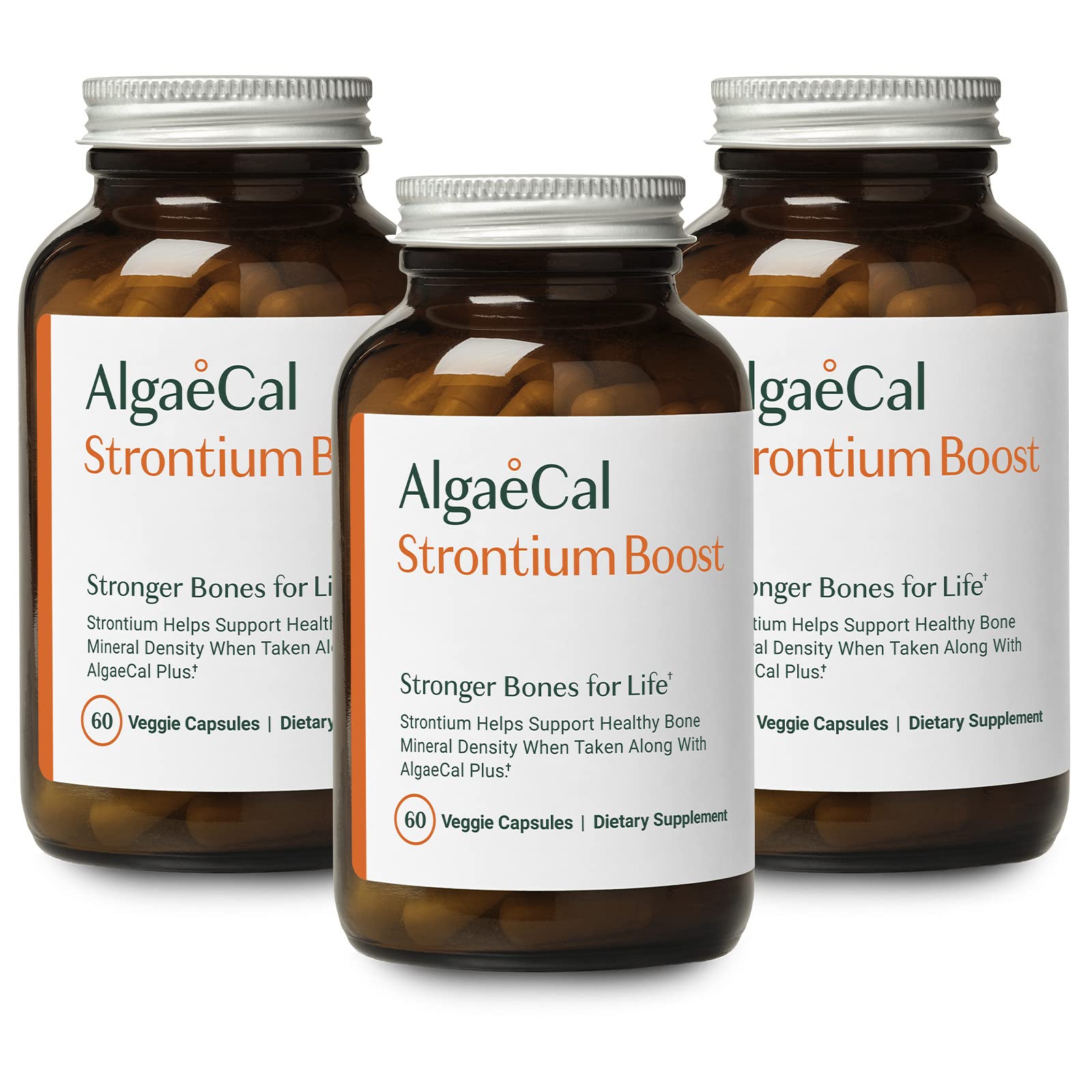 AlgaeCal Strontium Boost: Natural Trace Mineral Supplement for Bone ...