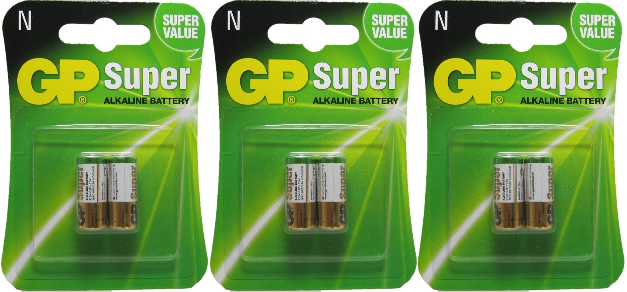 GP Alkaline Battery GP 910A, LR1 - N 1.5V, 3PACK X 2PCS