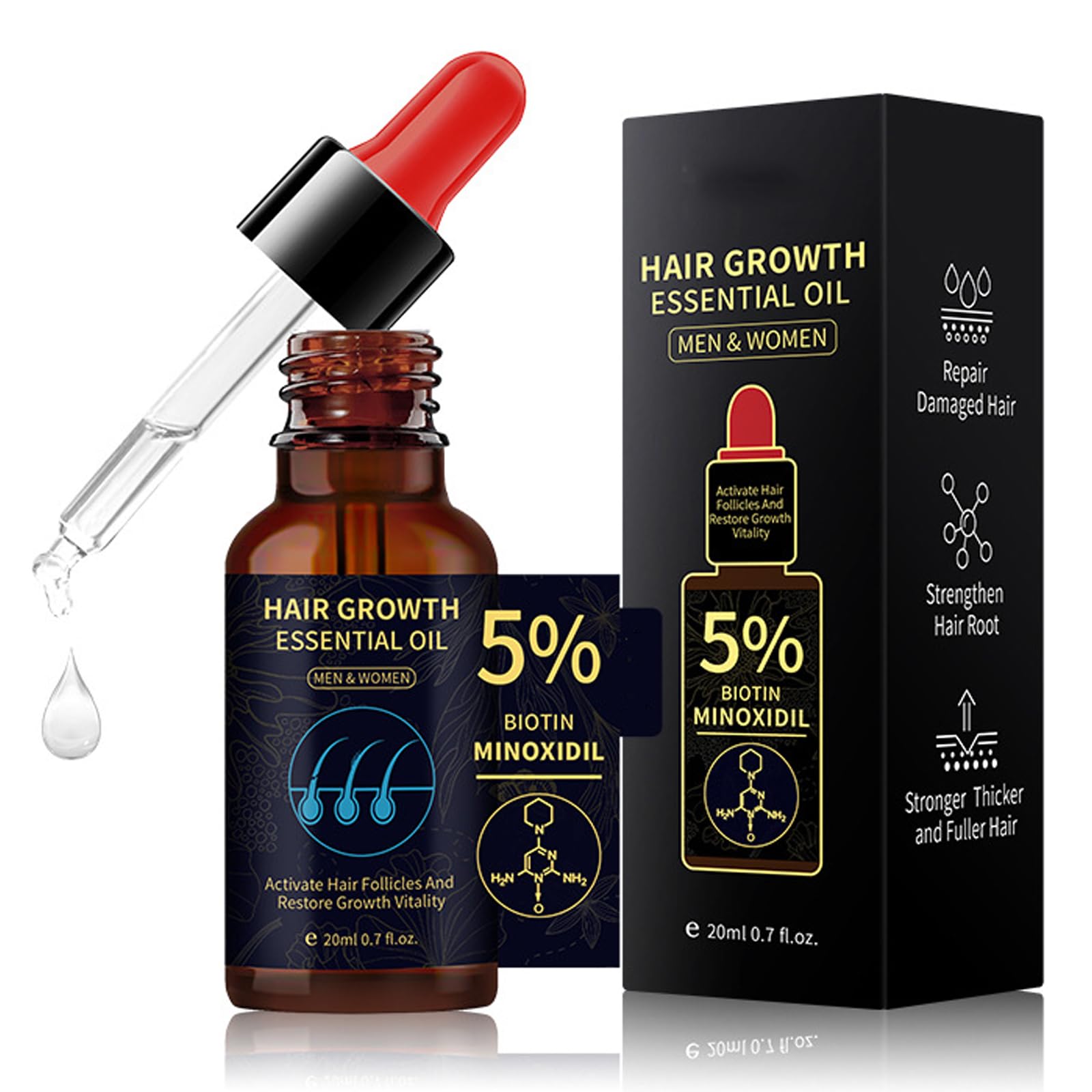 5% Biotin Minoxidil Hair Growth Oil 5% Minoxidil for Men and Women Hair ... 5% Biotin Minoxidil Hair Growth Oil 5% Minoxidil for Men and Women Hair ...