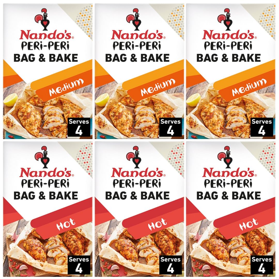 Peri Peri Seasoning Bundle with Nandos Peri Peri Bag & Bake Hot 20g x3 ...
