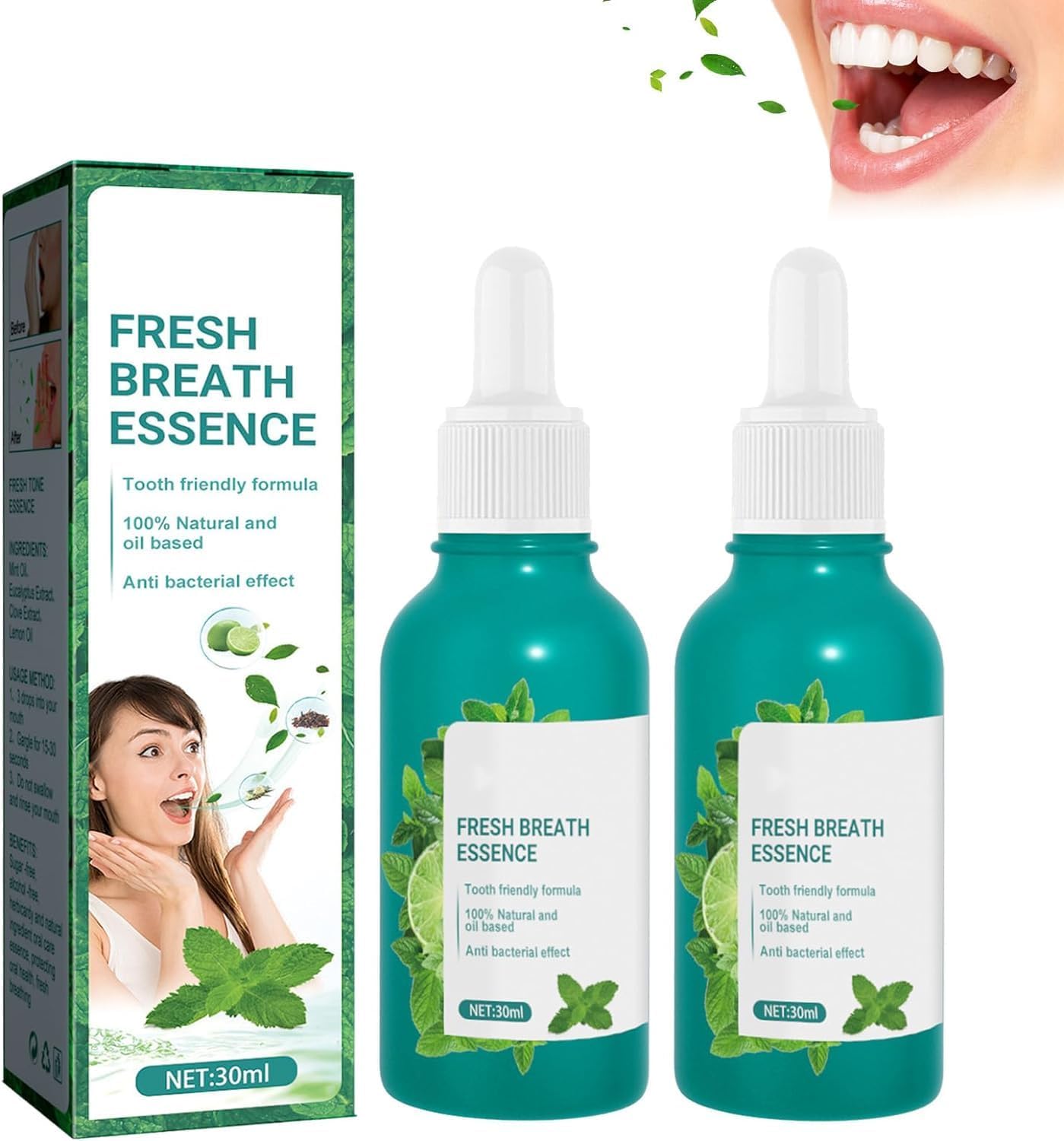 Fresh Breath Oral Care Essence - Tooth-Friendly Gel & Natural ...