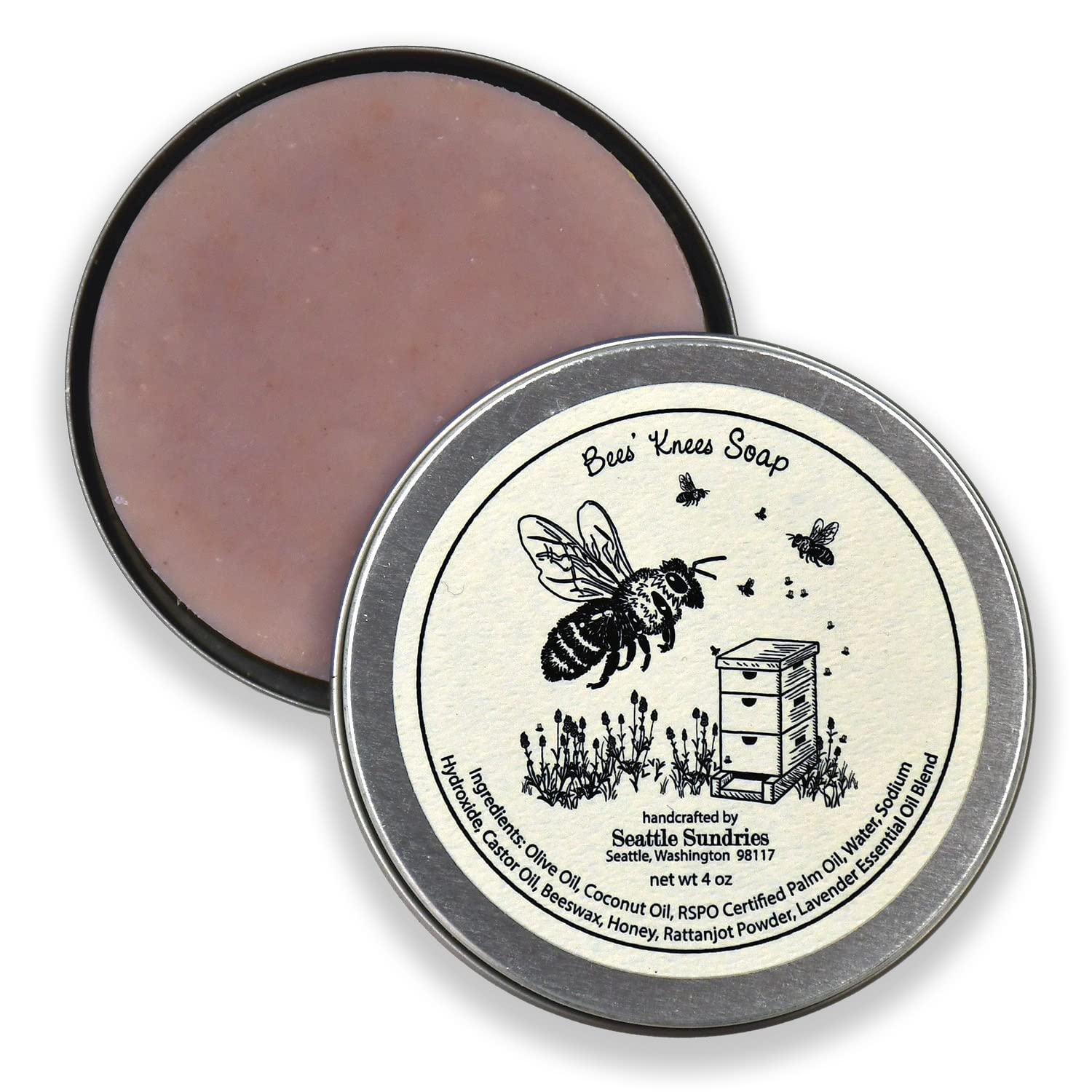 Seattle Sundries Lavender Soap Bar Handmade Natural Soap With Honey