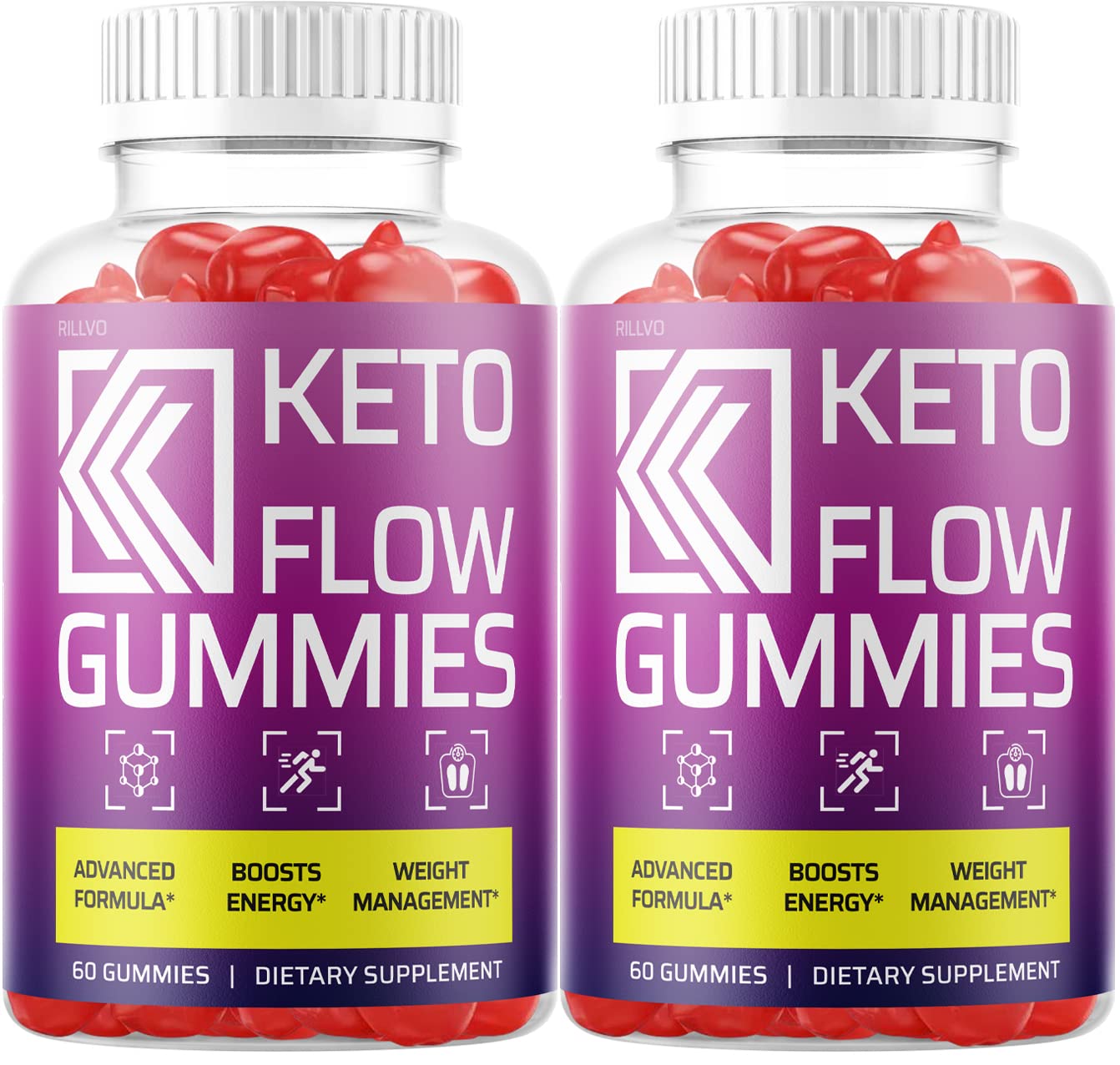 (2 Pack) Keto Flow Gummies Advanced Formula Keto Flow Gummy Bears (120 ...