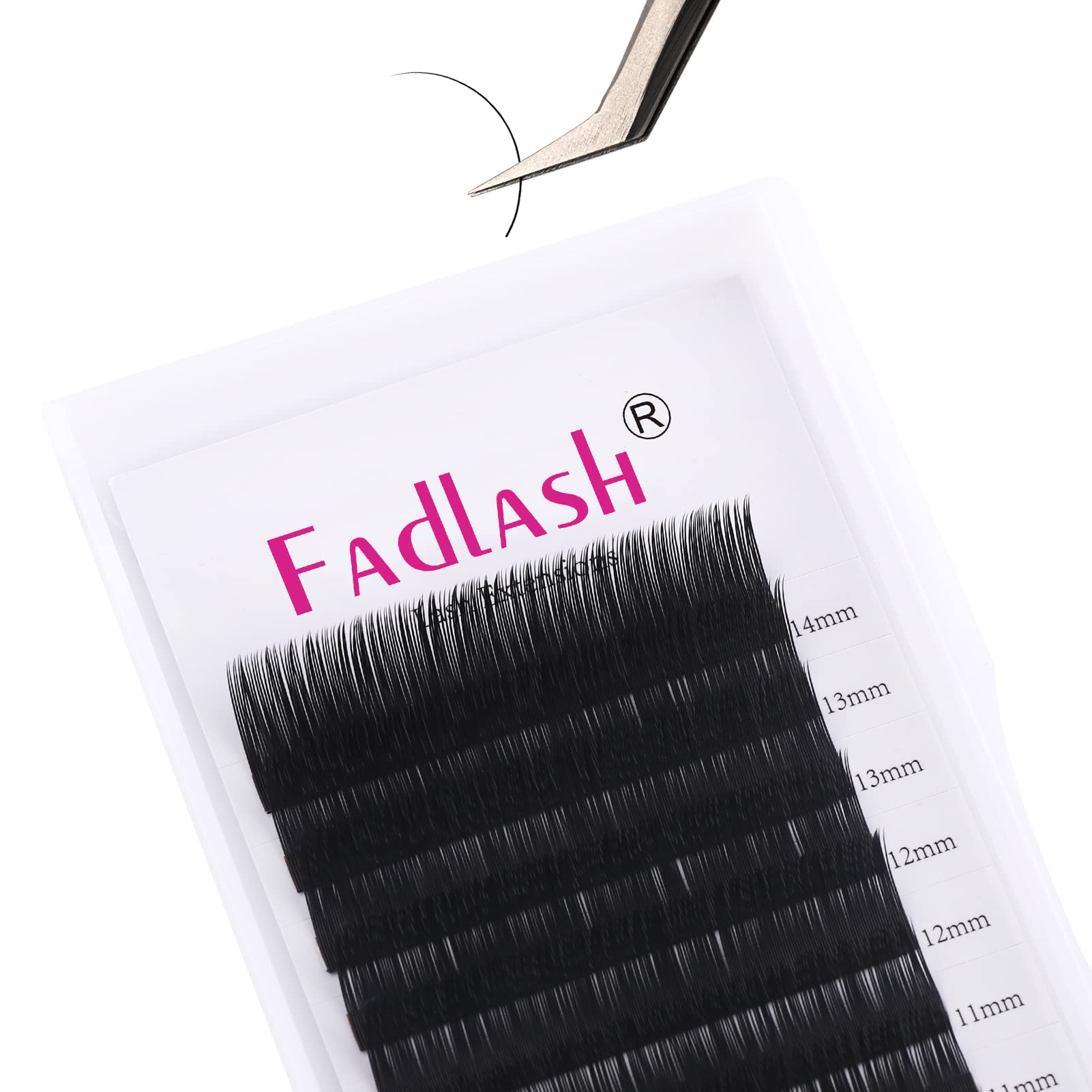 Professional Individual Classic 1:1 Eyelash Extensions - 0.18mm CC Curl ...