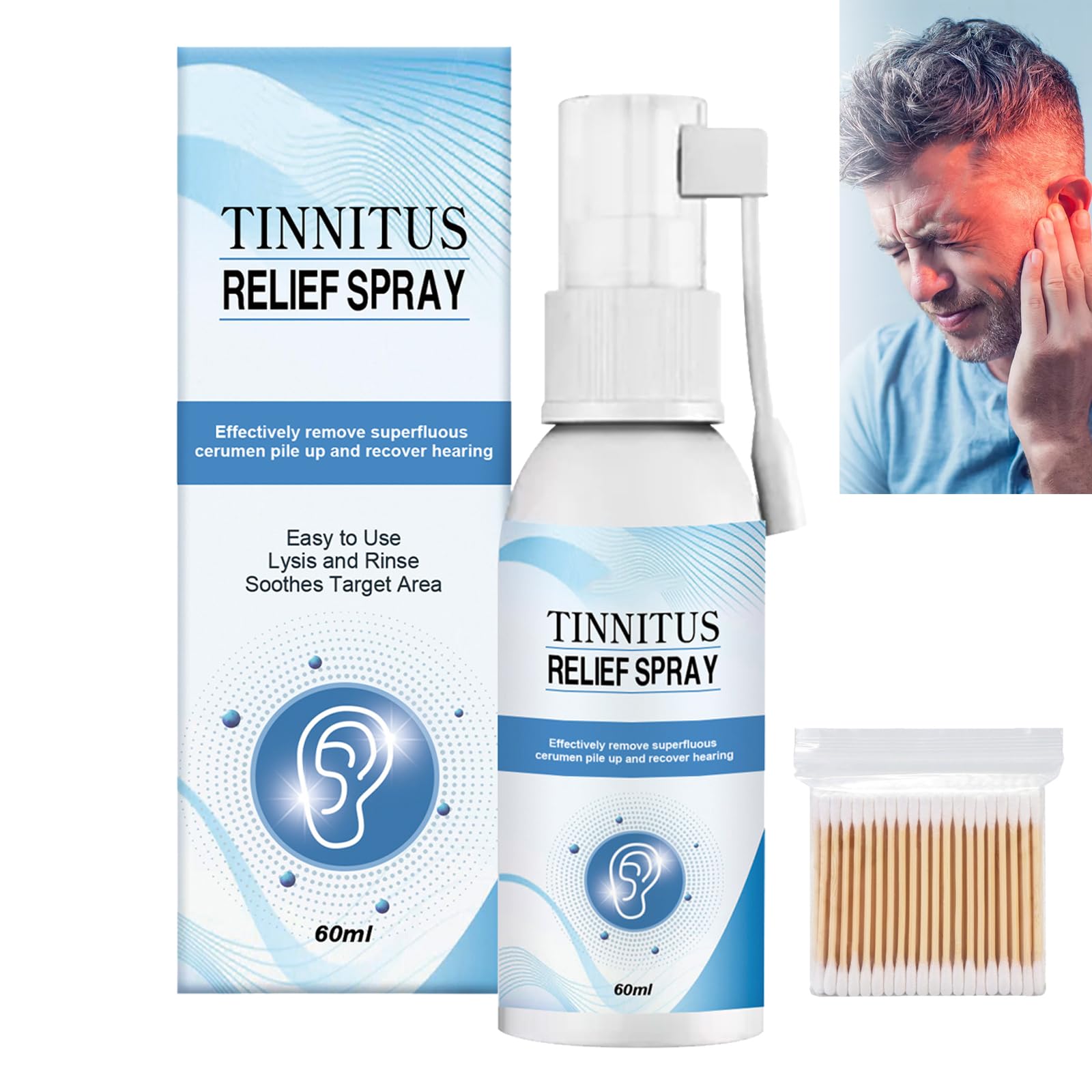 Tinnitus Relief Spray Tinnitus Ear Drops Ear Ringing Relieving Tinnitus
