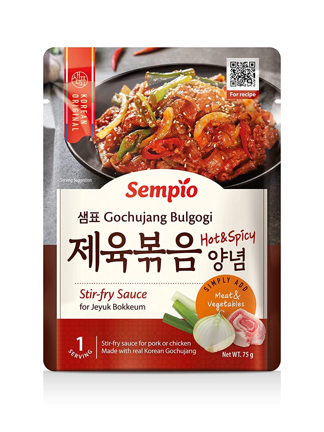 Sempio Spicy Gochujang Bulgogi Sauce Jeyuk 75g Authentic Korean Marinade Buy Now In