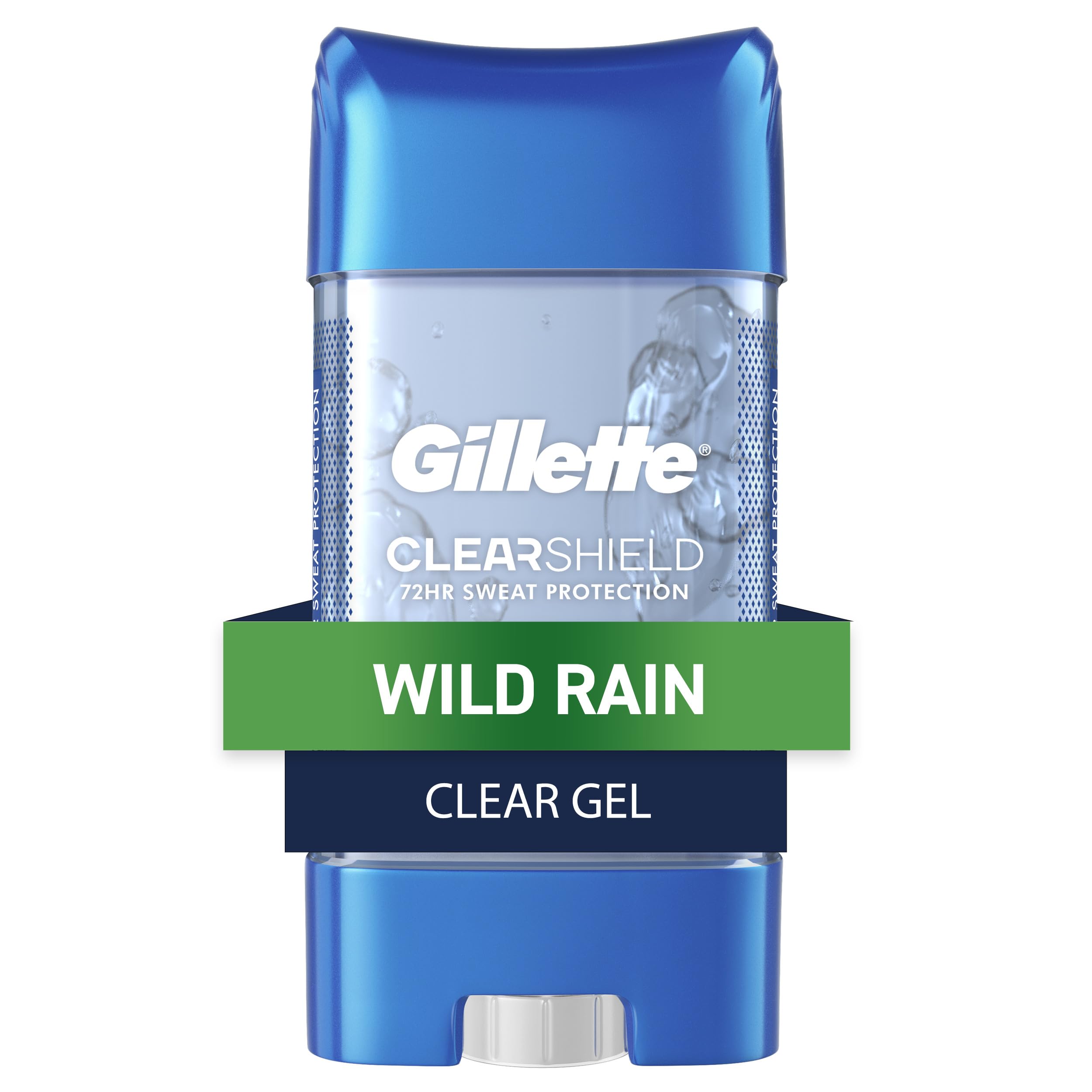 Gillette Antiperspirant & Deodorant for Men - Clear Gel Wild Rain Scent 3.8 oz | International ...