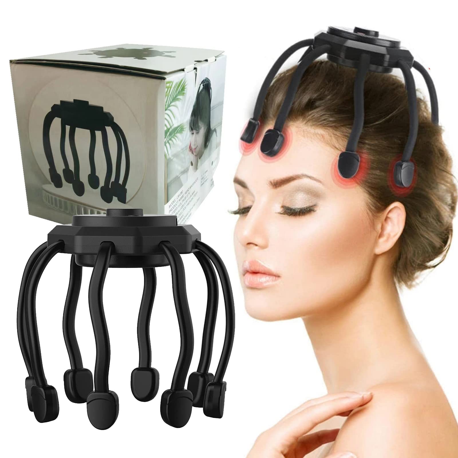 Ultra Scalp Massager - Electric Octopus Claw Massager | 3 Modes 360 ...