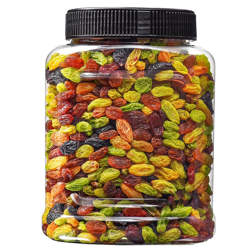 3 types of colored Dried grapes raisins 500g/can dry black currant ...
