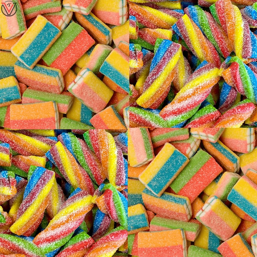 Damel Liquorice Bricks Sour Candy Shocks Bag 1kg - Sour Fruit Flavour ...