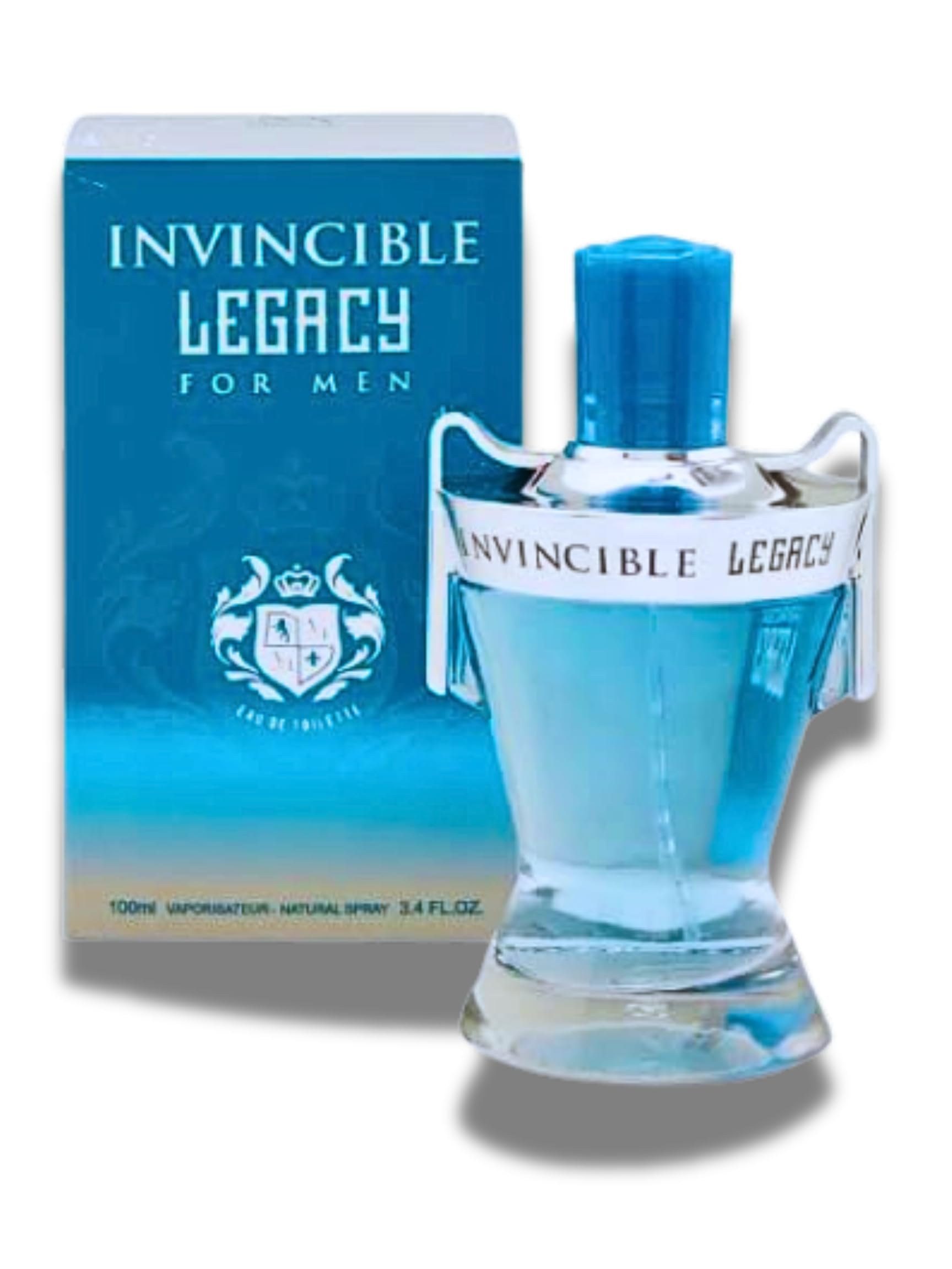 INVINCIBLE LEGACY Woody Aromatic fragrance for Men's Cologne 3.4 Oz EDT