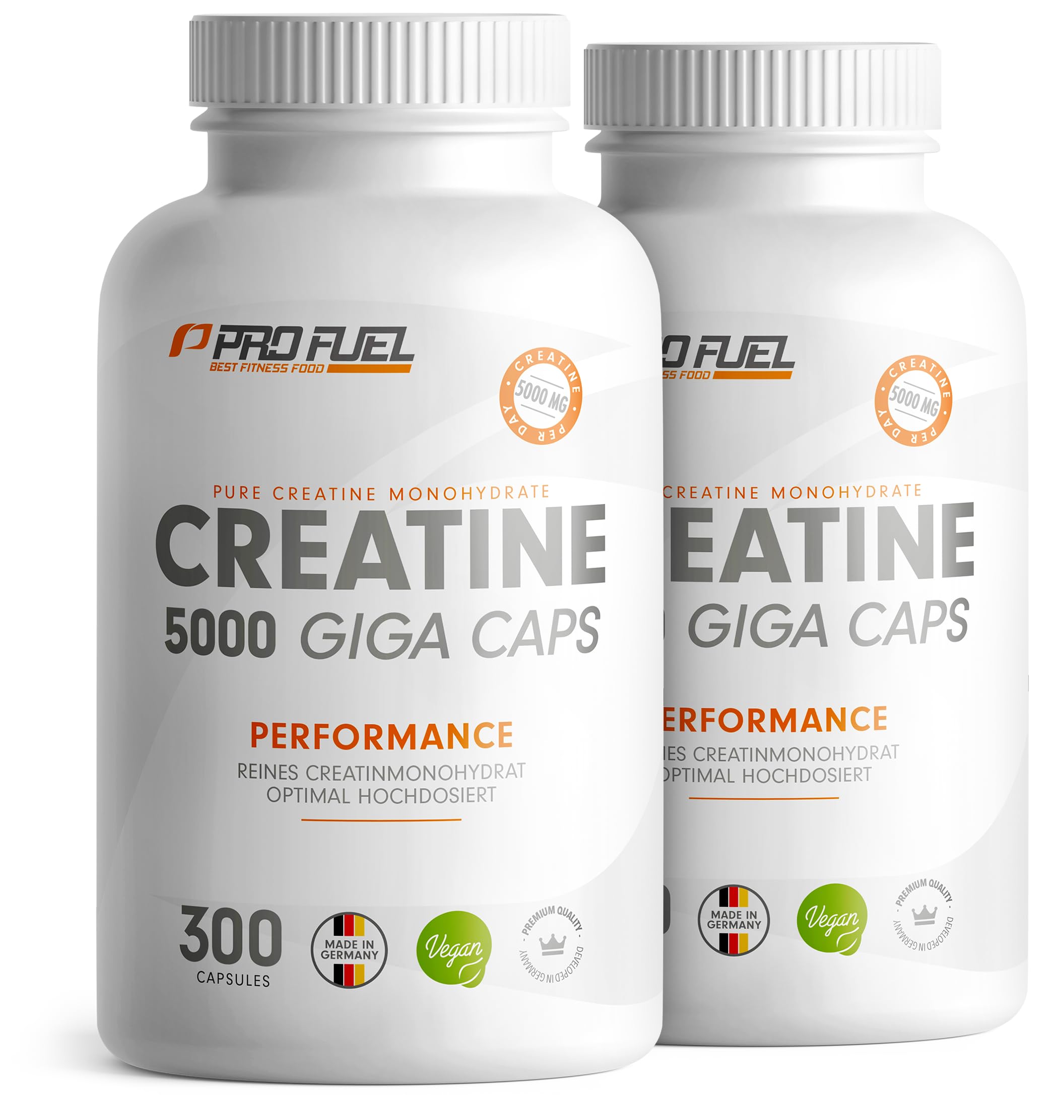 High-Dose Creatine Capsules 600 Giga Caps - 3410mg Creatine Monohydrate ...