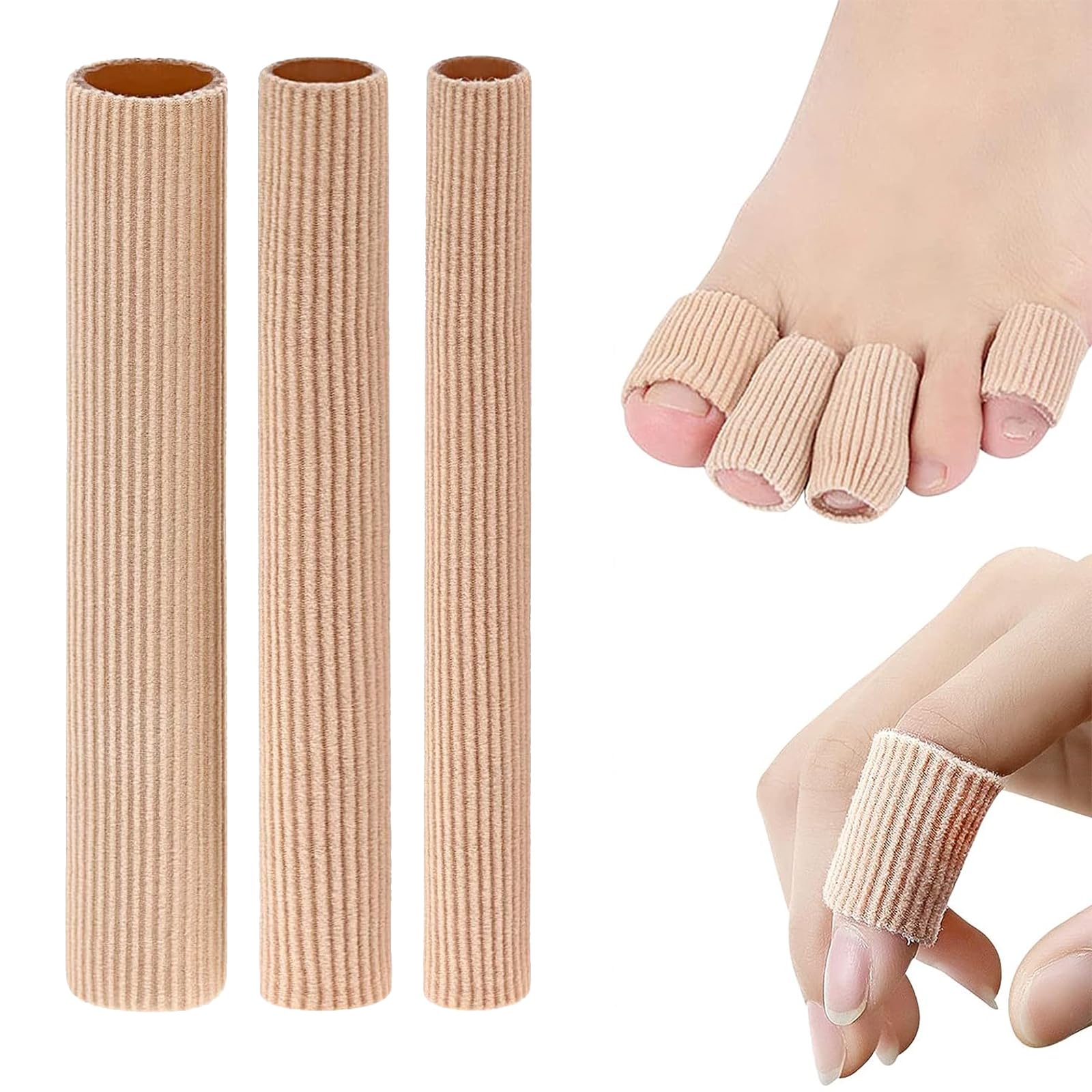 FEXPDL Toe Protectors for Women - 3-Piece Toe Tubes Sleeves for Hammer ...